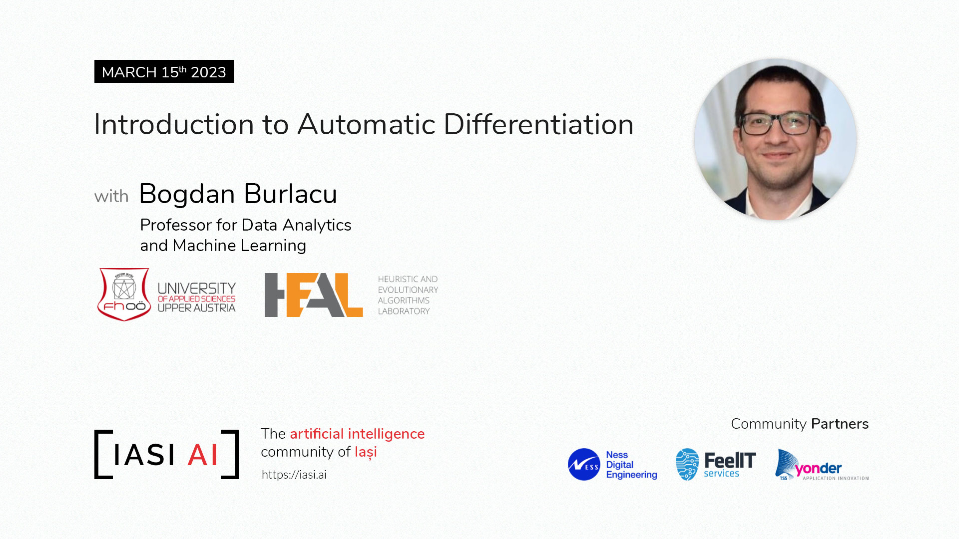 Introduction to Automatic Differentiation - IAȘI AI meetups